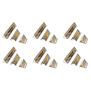 EISCO 6PK Equilateral Prisms 3pc Set - 1", 2", & 4" Lengths, 25mm Face Size - Acrylic - Classroom Pack (Six, 3pc Sets - 18 Pieces Total)