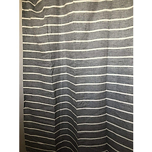 Threshold Stripe Shower Curtain Radiant Gray