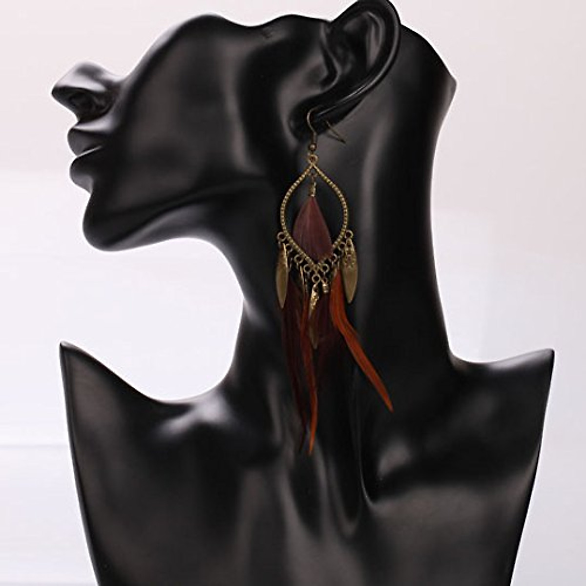 FXmimior Fashion Women Vintage Bohe Feather Earrings for Christmas Xmas Jewelry Women