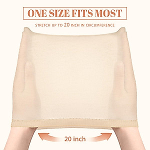 MORGLES 20 Pcs Wig Cap Beige, Stretchy Nylon Wig Caps for Women