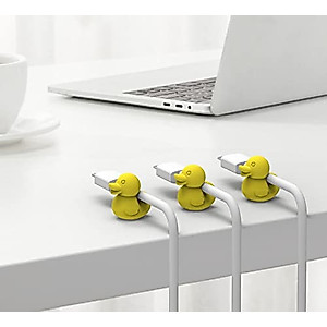 12 Pcs Cable Organizer Clips Cord Holder, Fun Cute Animal Self Adhesive Cable Management for Office Table, Desk, Wall, Car, Computer and Nightstand