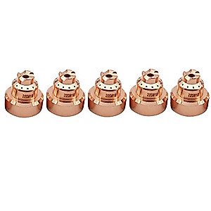 5PCS Air Plasma Cutter Nozzles Tips Electrode Cap Cutting Consumables for Cutting Torch