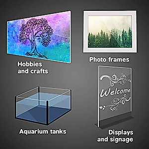 KLEARSTAND 2 Sheets of 12" x 24" x 0.09" (2.286mm Thick) Clear Plexiglass, Highly Versatile, Light Weight and High Impact Strength, Made in USA