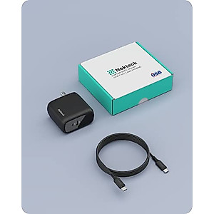 Nekteck Gan II 65W USB C Charger with 6.6ft Long Cable PD 3.0(PPS)[USB-IF Certified] Foldable Fast USB C Wall Charger Compatible with MacBook Air/Pro, Ipad Air/pro, iPhone Series, S21/S20 and More