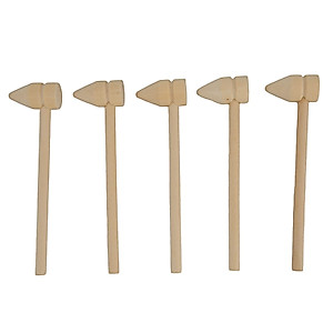 35Pcs Mini Wooden Hammer Hardwood Hammer Knockout Hammer Kids Toys Shell Cracker Accessories for Seafood Lobster Tool Leather Craft