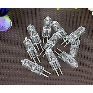 35W Halogen Bulbs G5.3 35 Watt G5.3 12V 35W Halogen Bulbs JC Bi-Pin Base Light 35 Watt 12 Volt Halogen Lamp for Home Lighting,Clear Glass Lens,Warm White 2700K,10 Pack