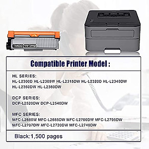 (1 Pack Black) TN-630 Compatible TN630 Toner Cartridge Replacement for Brother HL-L2300D L2315DW L2360DW L2380DW MFC-L2680W L2685DW L2700DW L2720DW L2740DW DCP-L2520DW L2540DW Printer Toner Cartridge.