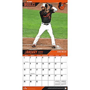 Baltimore Orioles 2023 12x12 Team Wall Calendar