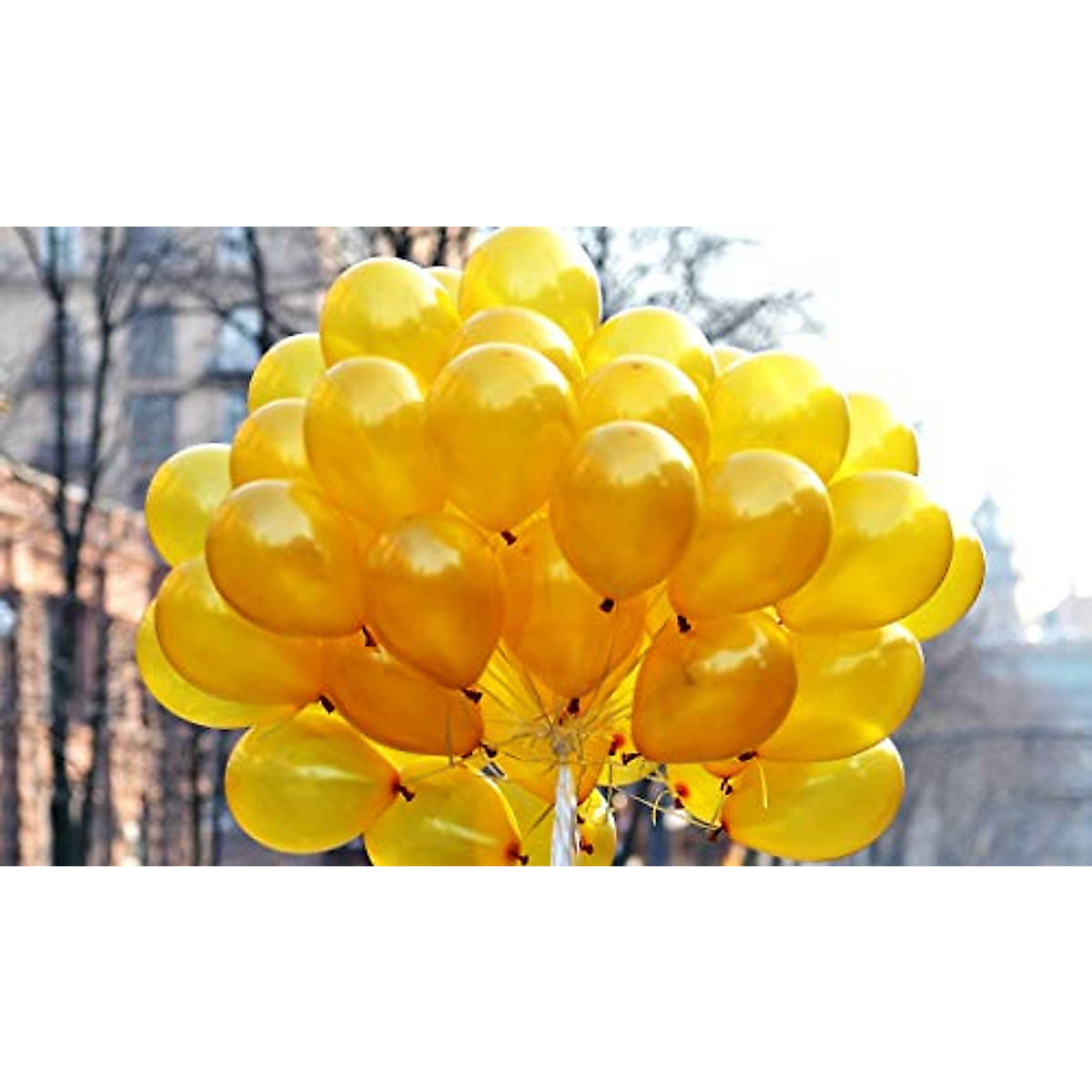 Latex Balloons, 100-Pack, 12-Inch, Yellow Balloons (100)