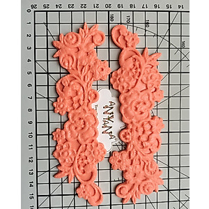 Anyana flower sugar edible vine royal lace wedding cake silicone Embossing Mould fondant impression mat decorating Medallion mold gum paste cupcake topper icing candy imprint sugarcraft mould set of 3