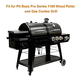 GRISUN Grill Replacement Parts for Pit Boss 1100 Pro Series Triple-Function Combo Grill, Stainless Steel Grill Burner with Porcelain-Enameled Heat Plate, Heavy Duty Replacement Parts