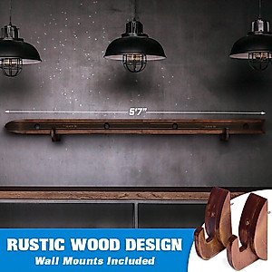 GoPong Slamski - Retro and Vintage Wood Design 4 Person Drinking Ski with 50 Plastic Shot Glasses