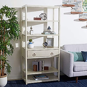 Safavieh Home Collection Johni Antique White and Gold 5-Shelf Storage Etagere