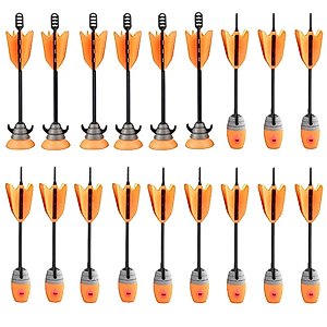 Zing Air Storm Z-Ammo Arrow Refills - 18 Pack - 12 Bounce Back Arrows and 6 Suction Cup Arrows