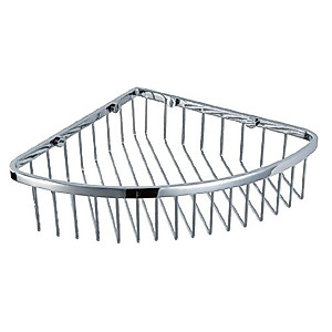 HANEABTH Stainless Steel Wall Mount Corner Shower Caddy for Bathroom, Polished Chrome