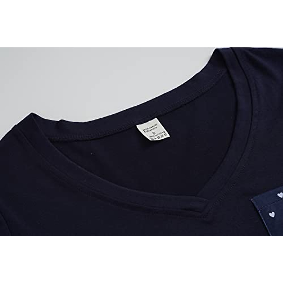 YIJIU Womens Pajamas Shorts Set Short Sleeve Tops with Pants Summer 2 Pieces Sleepwear Lounge Sets,Black Love,S