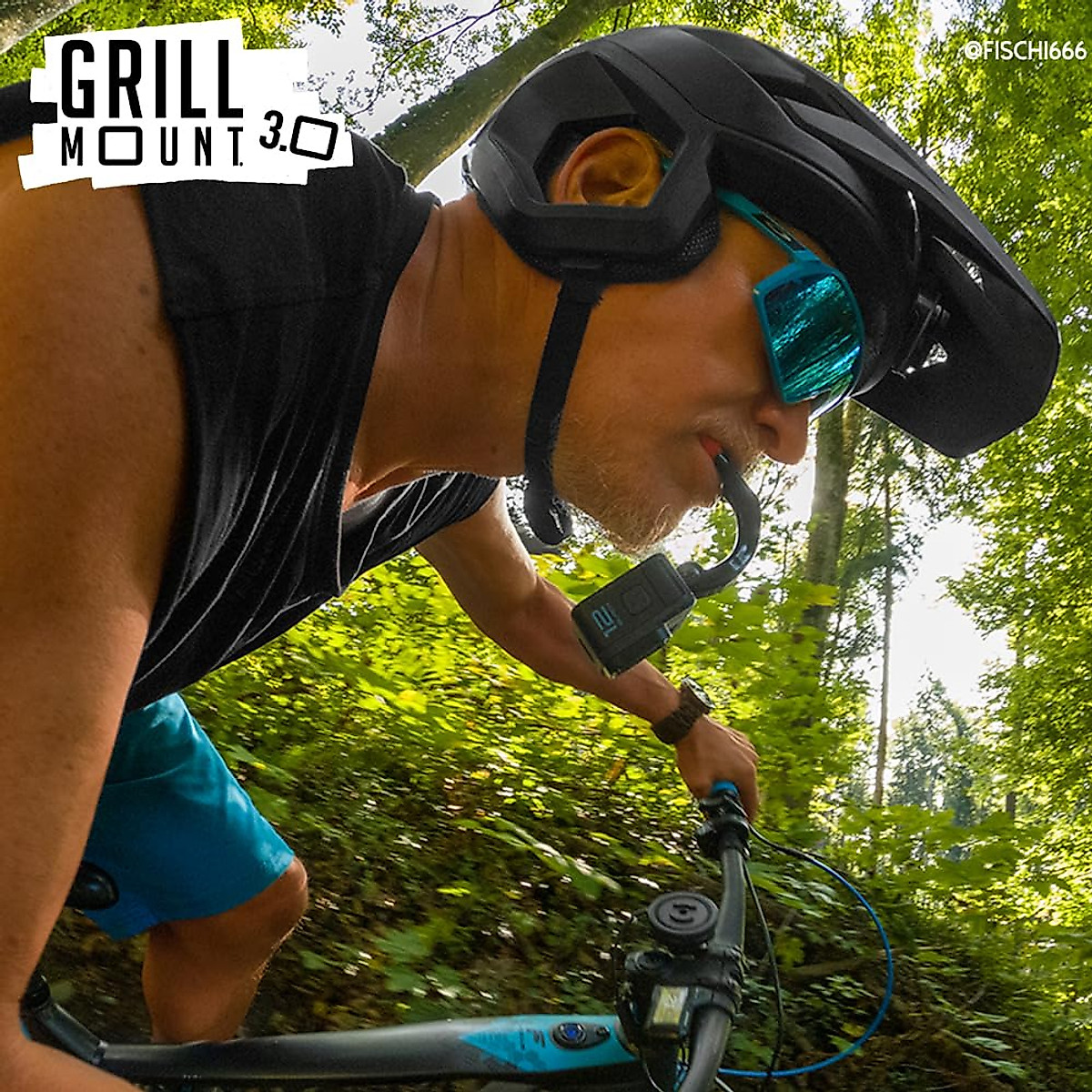 Pro Standard Grill Mount 3. 0 - The Best Mouth Mount Compatible with GoPro Cameras (Black/red)…