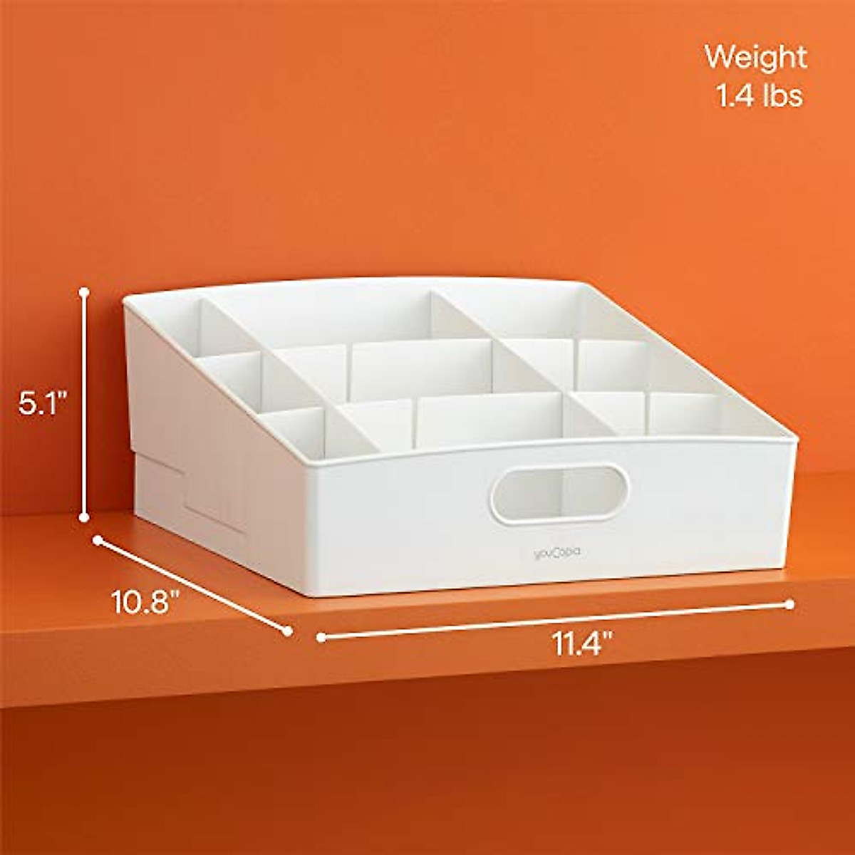 YouCopia Red Kitchen Cabinet Pantry ShelfBin Organizer, 2-Pack, Large