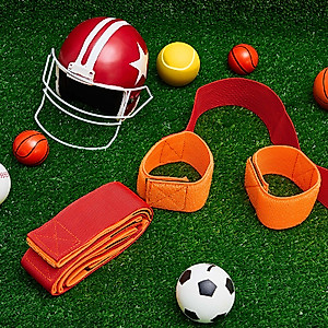 2 Sets 4 Legged Race Bands for Kids Field Day Team Building Games for Work Birthday Holiday Party Outdoor Activities for Adults Boys Girls Group Fun Games(39 x 4 Inch)