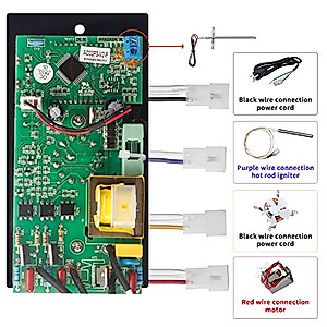 Upgrade Digital Control Board for Pit Boss Wood Smoker Replacement Parts Thermostat Kit Compatible with Pit Boss PB700,340,440,820 with 2 Meat Probe