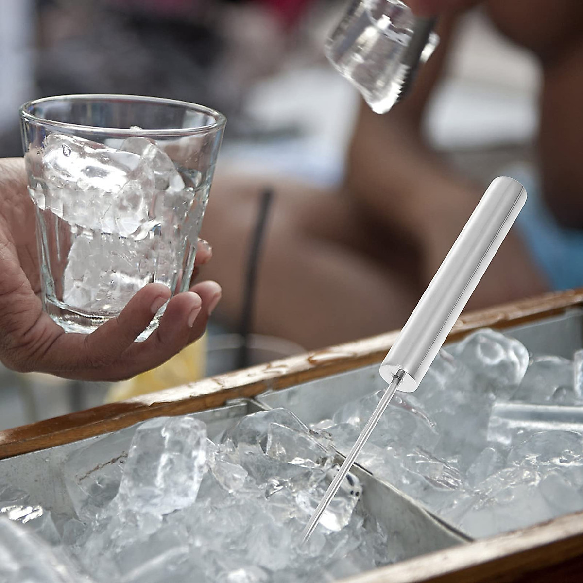 DOITOOL Stainless Steel Ice Pick Ice Crusher Ice Chisel Removal Pick Crushed Ice Tool for Kitchen Bars Bartender Picnics Camping And Restaurant 14 inch