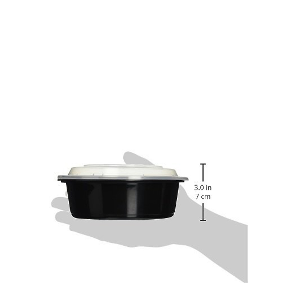 Reditainer - 12 Round Food Storage Containers with Lids - Microwaveable & Dishwasher safe (32 Ounce)