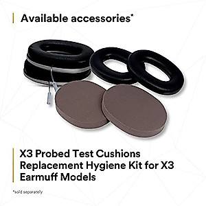 3M PELTOR Ear Muffs, Noise Protection, Hard Hat Attachment, NRR 25 dB, Construction, Manufacturing, Maintenance, Automotive, Woodworking, Heavy Engineering, Mining, X3P3E,Black/Red