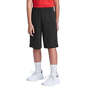 C9 Champion Boys' Heather Shorts-9" Inseam, Ebony, M