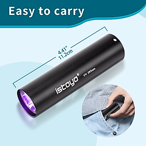 ISTOYO UV Resin Kit with Light, 30g UV Resin with Rechargeable UV Flashlight 395NM, Fast Curing in Seconds for Bonding, Jewelry, Plastic or Glass Repair, Stains Detection