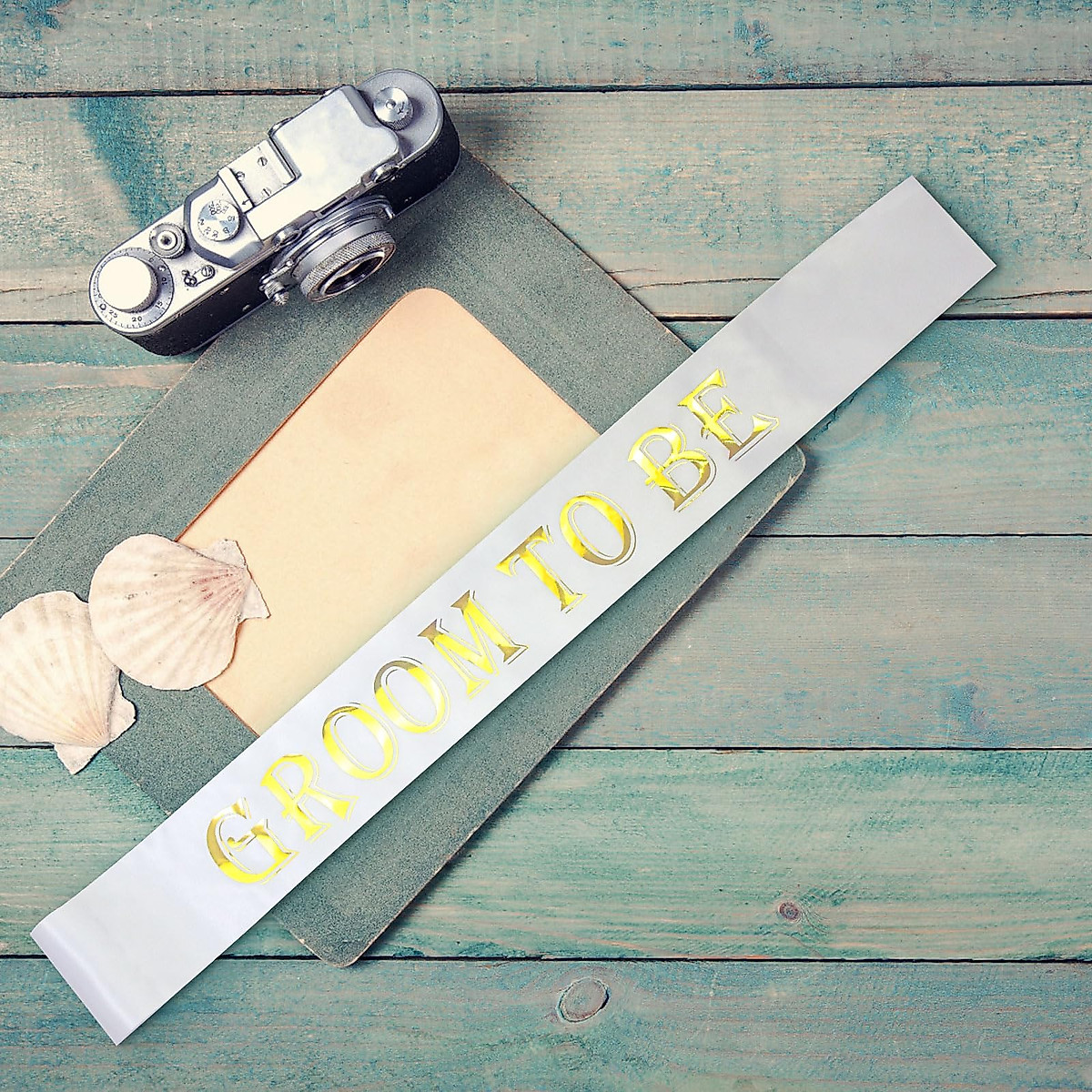 7 PCS Bachelorette Sashes Set for Groomsmen, Black Team Groom Sashes for Bachelor Bridal Shower Supplies Wedding Parties Decorations Favors Gifts