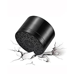 Grinder Spice Grinder 4 Pieces Grinder 2.2'' Black