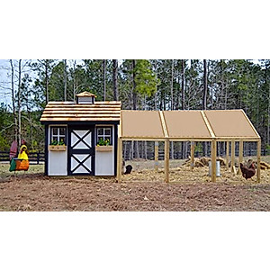 Voticky Sun Shade Cloth Shade Fabric Privacy Screen with Grommets for Patio Garden Pergola Carport Canopy Cover 8' x 8' Wheat