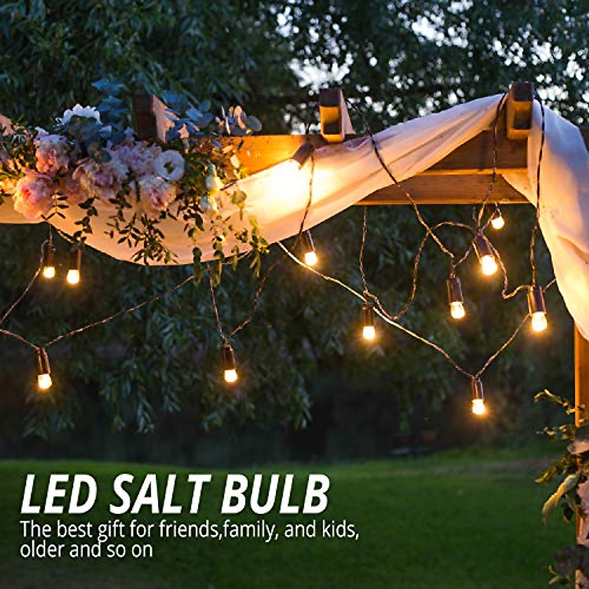 Natural Pink Salt LED Light Bulb, 40 Watt Equivalent Night Light - 1 Count