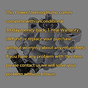 Power Steering Pump 21-5419 for 2006 2007 2008 2009 2010 2011 Honda Element/Accord/CR-V 2.4L 2002-2008 Acura RSX/TSX/LX 2.4L Power Assist Pump