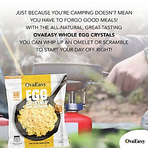 Ova Easy Dehydrated Egg Crystals, 5.1oz Bag, 12 packs