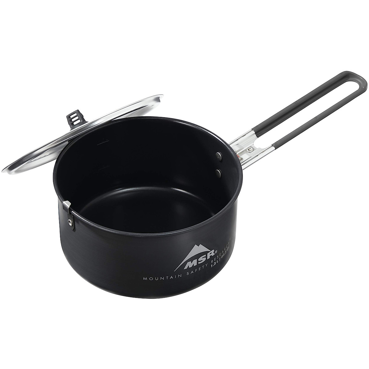 MSR 1.3 Liter Nonstick Ceramic Coated Solo Camping Cook Pot Black