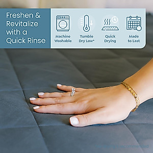 HomeSmart Products Comfortable Weighted Blanket 15 lbs 60x80 Fits Full & Twin Size Bed Or Use as a Personal Weighted Blanket