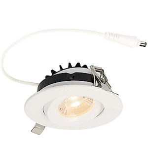Westinghouse 5214000 12 (80 Watt Equivalent) 4 Inch Gimbal Recessed LED Downlight, Dimmable, Warm White