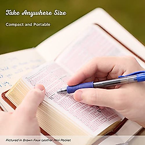 KJV Holy Bible, Compact Faux Leather Red Letter Edition - Ribbon Marker, King James Version, Saddle Tan