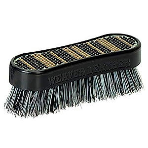 Weaver Leather Livestock Bling Brush, Large, Black/Gold Striped