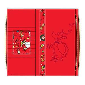 Loungefly Dr. Seuss The Grinch Loves The Holidays Zip Around Wallet, Multi, One Size