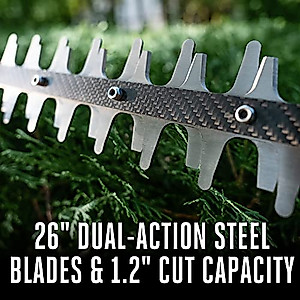 EGO POWER+ HT2600 26-Inch Hedge Trimmer with Dual-Action Blades, Battery and Charger Not Included, Black