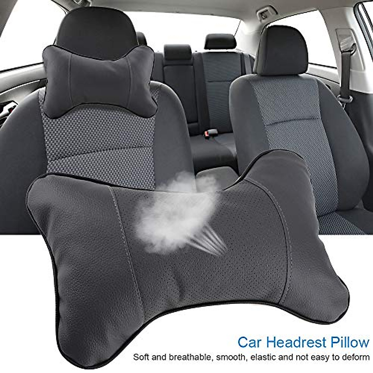 Soft Car Neck Pillows, Car Headrest Pillow, Fit for Most Cars Universal Pillow Relax Neck Support Headrest Comfortable Pillows for Travel Car Seat Home