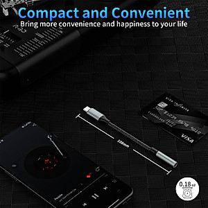 Lightning to 3.5 mm Headphone Jack Adapter, 2 Pack [Apple MFi Certified] for iPhone 3.5mm Headphones/Earphones Aux Audio Adapter Dongle for iPhone 14 13 12 11 XS XR X 8 7 iPad, Support Music + Calling