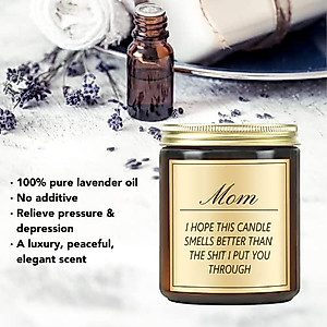 Mothers Day Gifts - Candles Gifts for Mom from Daughter Son, Birthday Gifts for Mom from Daughter, Mom Gifts, Mom Birthday Gifts, Lavender Scented Candle