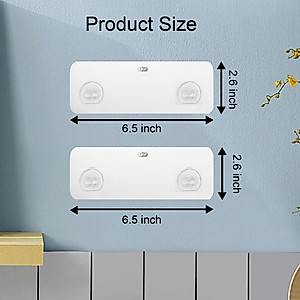 Diesisa 2 Pack Shower Caddy Adhesive for Replacement, Strong Adhesive for Shower Caddy, No Drilling Hang Walls Adhesive Bathroom Shelves (For Small and Dual basket Shelf 6.5 * 2.8 inch