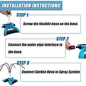 Standing Misting Cooling System 26.2FT (8M) Misting Line + 4 Brass Nozzles, Stand Mister Hose for Outside Outdoor Patio, Portable Mist Sprinkler, Garden Watering, Pet Cooling, Kids Water Playing