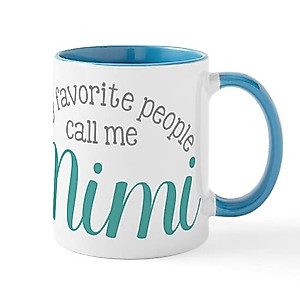 CafePress My Favorite People Call Me Mimi Mugs Ceramic Coffee Mug, Tea Cup 11 oz