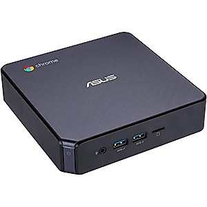 ASUS CHROMEBOX 3-N017U Mini PC with Intel Celeron, 4K UHD Graphics and Power Over Type C Port, Star Gray