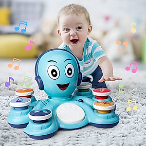 Baby Musical Toys Learning Toys for Toddlers, Octopus Music Toys, Preschooler Musical Educational Instruments Toy for Baby, Birthday Toys for Girls Boys